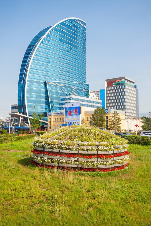 Blue Sky Tower, Ulaanbaatar Editorial Photo - Image of building, asia ...