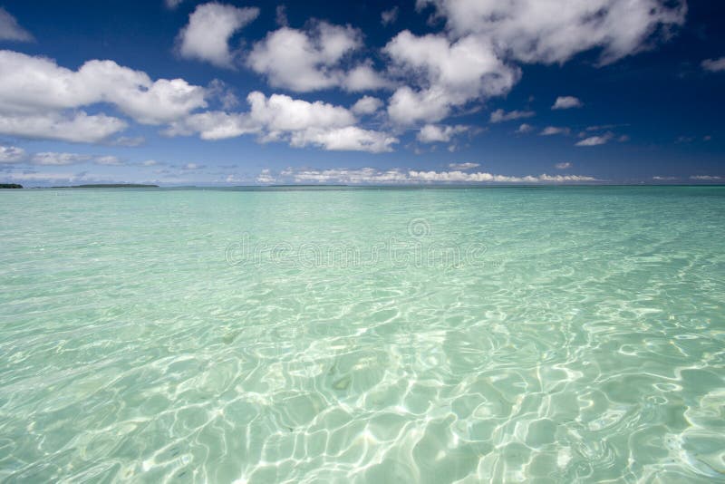 Blue Sky with Turquoise Water Stock Photo - Image of landscape, travel ...