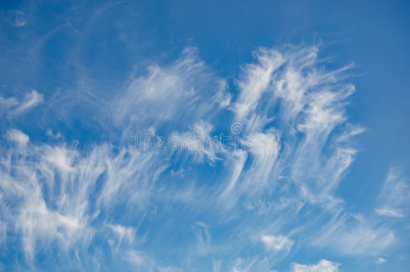 Blue Sky with an Unusual Pattern Stock Photo - Image of beautiful ...