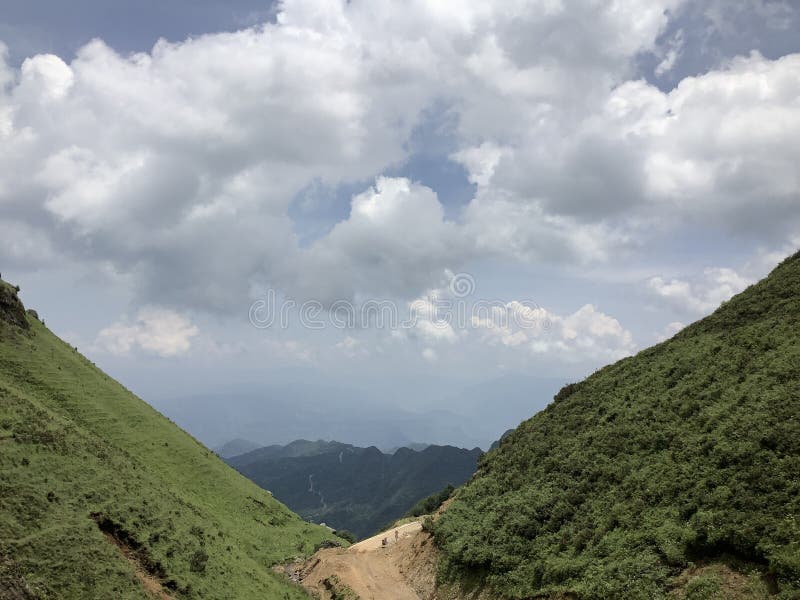 The Magnificent Scenery of the Ulan Muqi Grassland. Stock Photo - Image ...