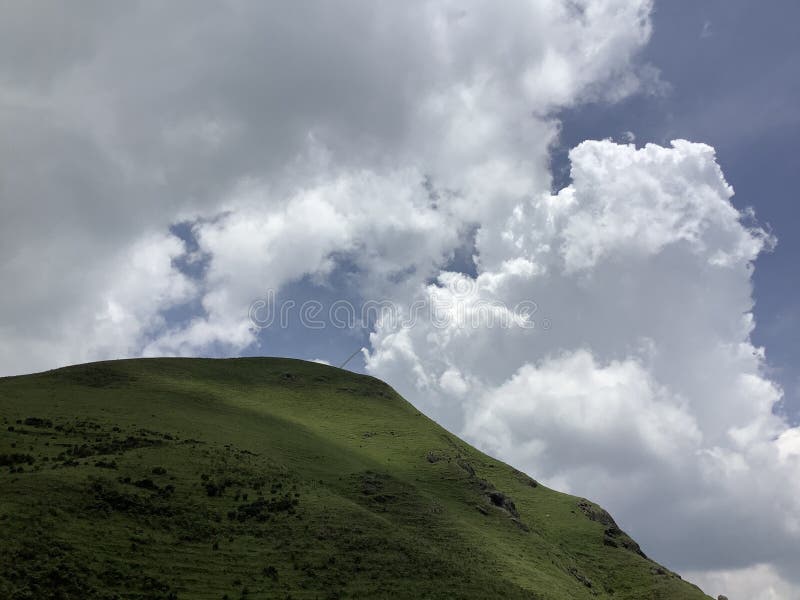 The Magnificent Scenery of the Ulan Muqi Grassland. Stock Image - Image ...