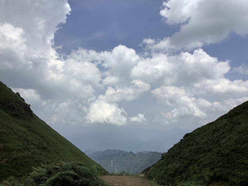 The Magnificent Scenery of the Ulan Muqi Grassland. Stock Image - Image ...