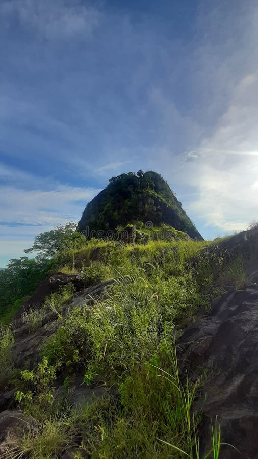 Blue Sky and Very Beautiful Rock Stock Photo - Image of cloud, plateau ...