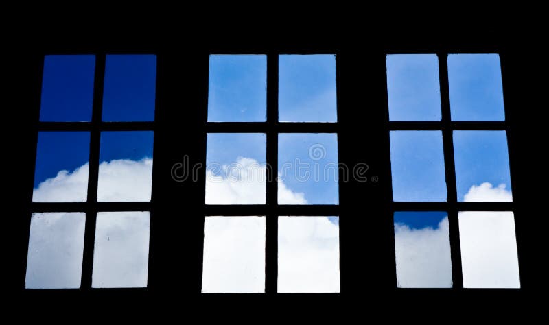 Window with blue sky stock image. Image of window, fresh - 774395