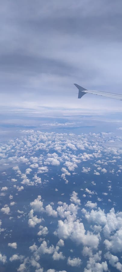 Blue Sky View from a Plane stock image. Image of plane - 264665079