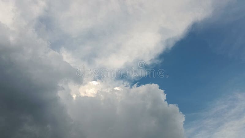 Blue Sky View, White Clouds, Black Clouds, Daylight, Sunshine ...