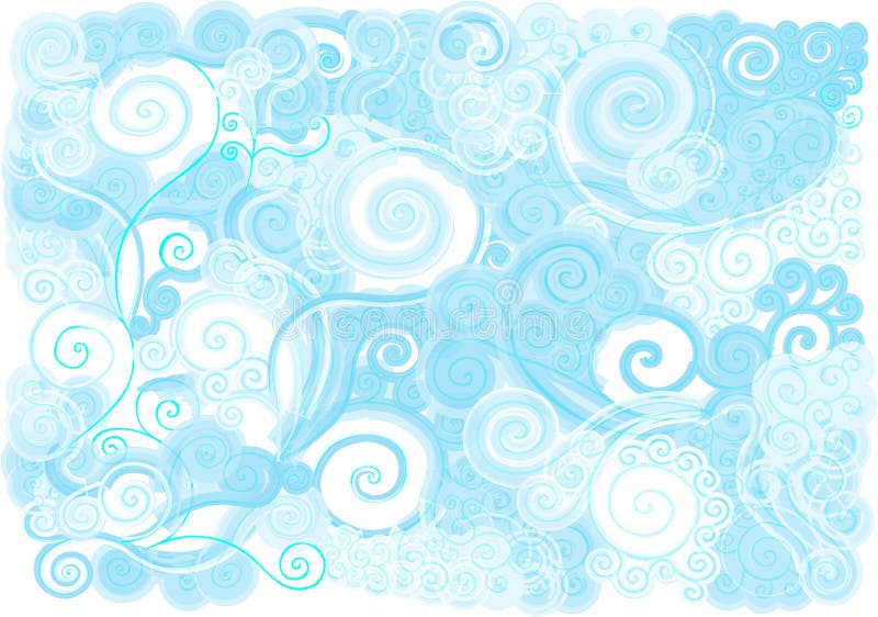 Blue sky wave stock vector. Illustration of lovely, blue - 20833988