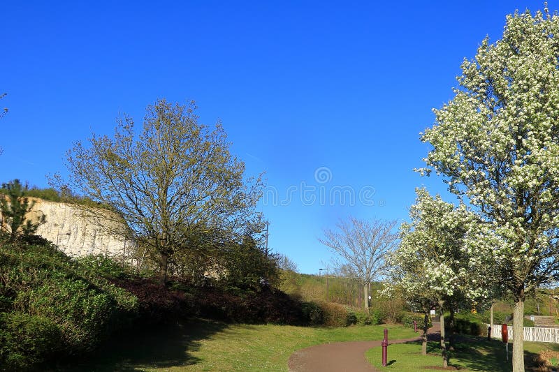 Blue Sky White Cliffs Bluewater North Kent Stock Photos - Free ...