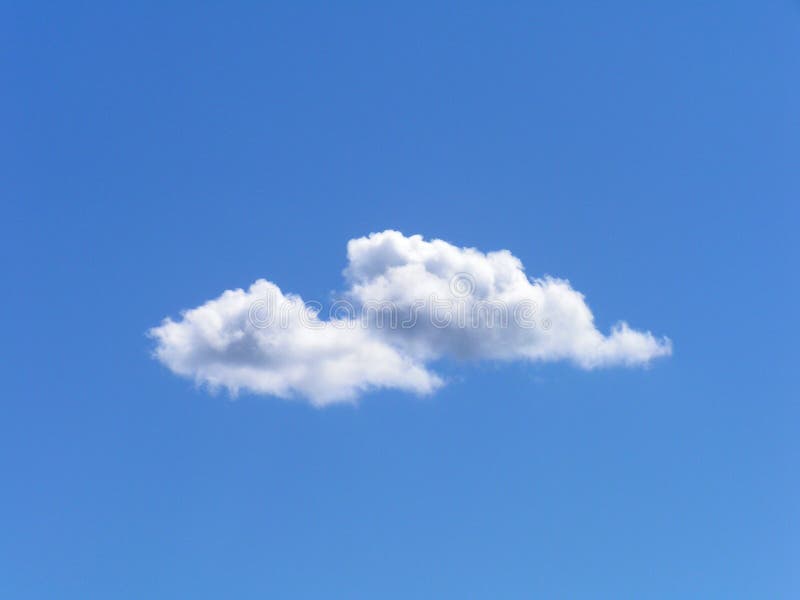 One cloud among blue sky stock image. Image of cloud - 15919441