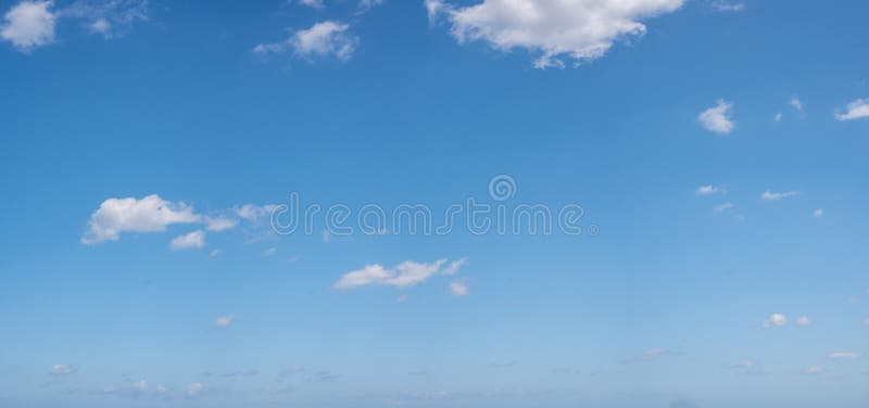 Blue Sky with White Cloud Background. Turquoise Sky with Different ...
