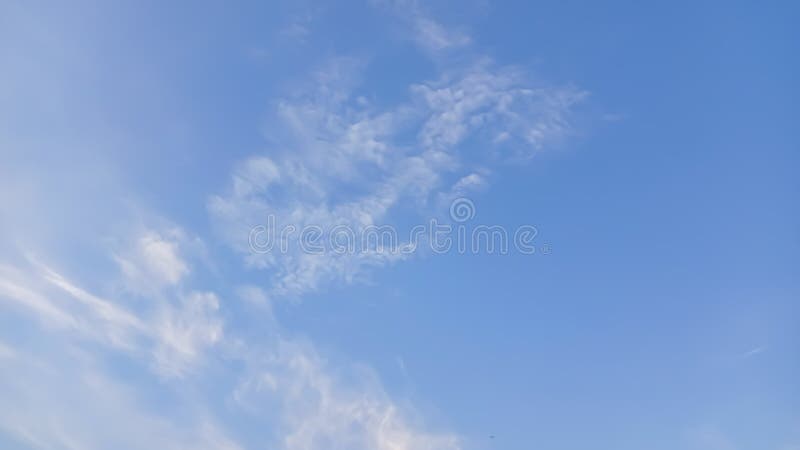 Blue Sky and White Cloud. Dramatic Panoramic Aerial Stock Image - Image ...
