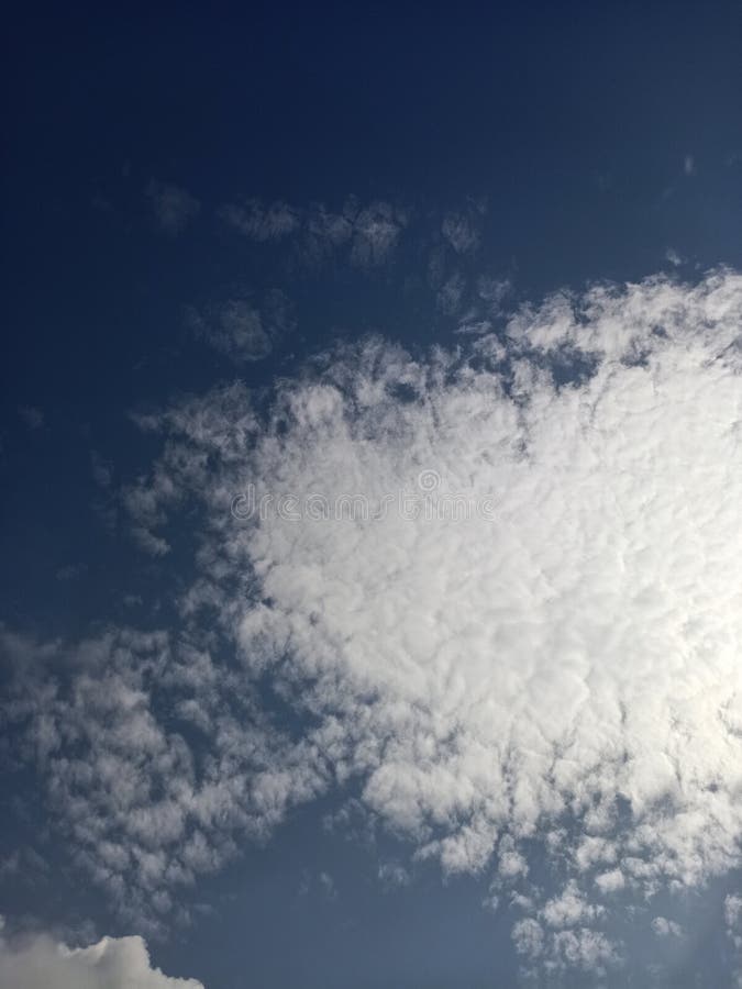 Blue Sky White Cloud Morning Stock Photo - Image of cloud, morning ...