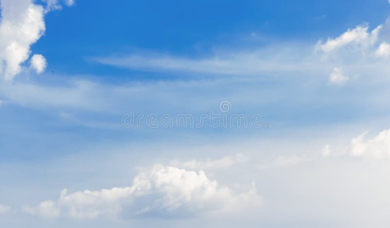 Blue Sky with Clouds and Rainy Clouds Far Away, Storm Clouds Gather ...