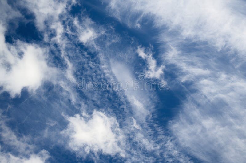 Blue Sky and White Clouds Background for Mindfulness and Peace Stock ...