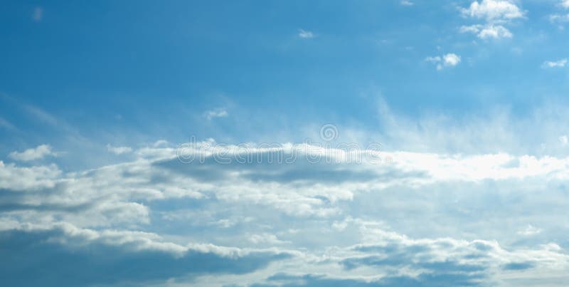 Blue Sky with White Clouds. Beautiful Cloudy Sky. Skyward. Endless ...