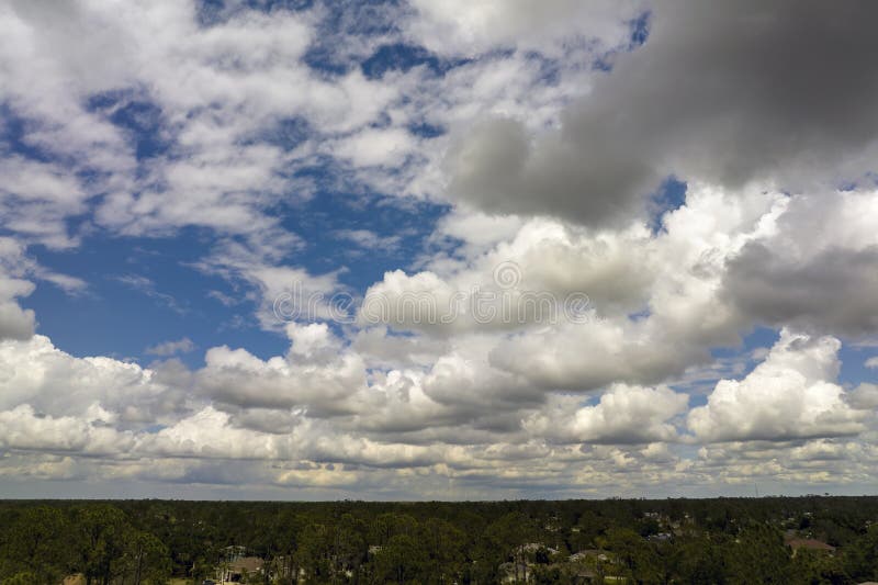 Blue Sky with White Clouds. Bright Summer Skyscape Stock Photo - Image of sunlight, puffy: 324567234