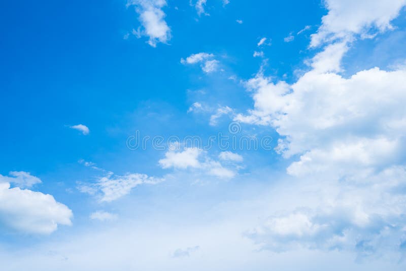Blue Sky with White Clouds.on a Clear Day Stock Image - Image of ...