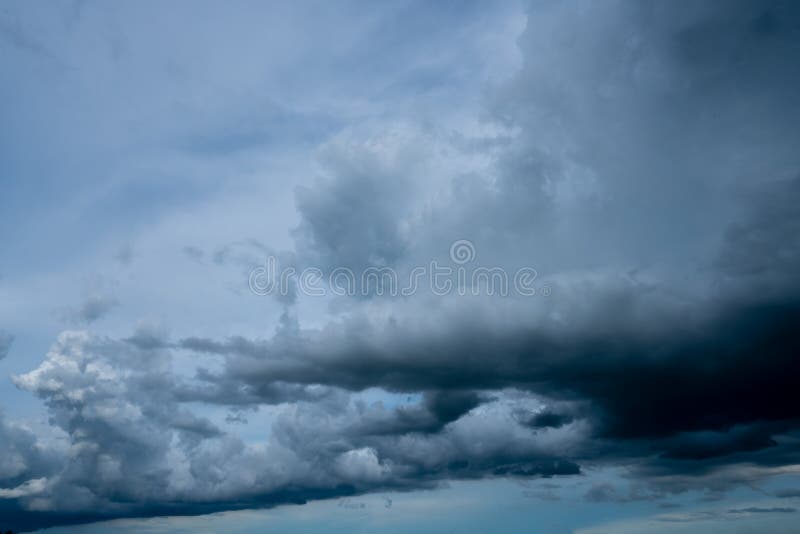 Blue Sky with White Clouds. on a Clear Day Stock Photo - Image of ...