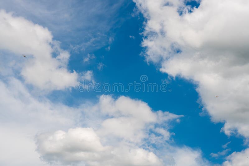 Blue Sky with White Clouds. on a Clear Day Stock Photo - Image of ...