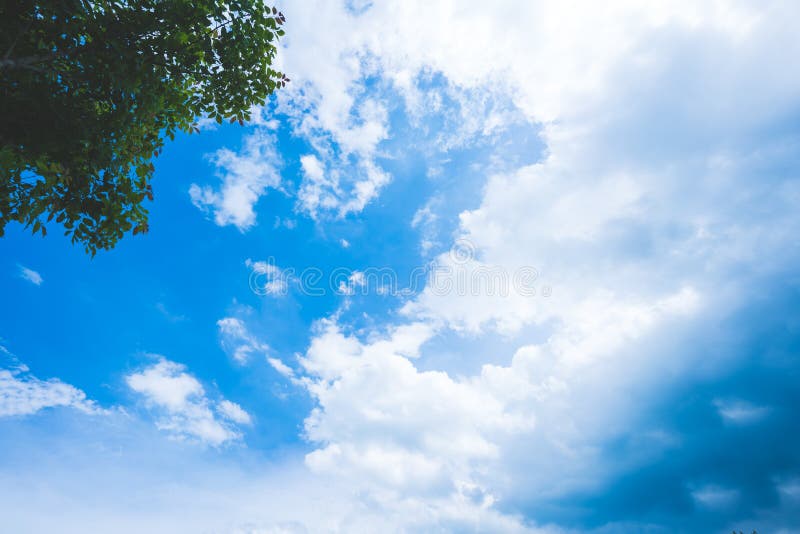 Blue Sky with White Clouds.on a Clear Day Stock Photo - Image of nature ...