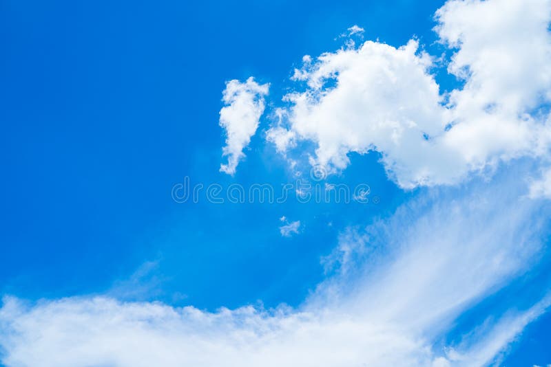 Blue Sky with White Clouds.on a Clear Day Stock Image - Image of clear ...