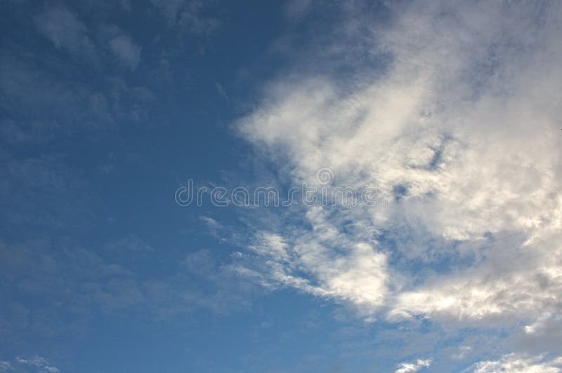 Blue Sky, White Clouds. Clouds in the Blue Sky. Environment, Atmosphere ...