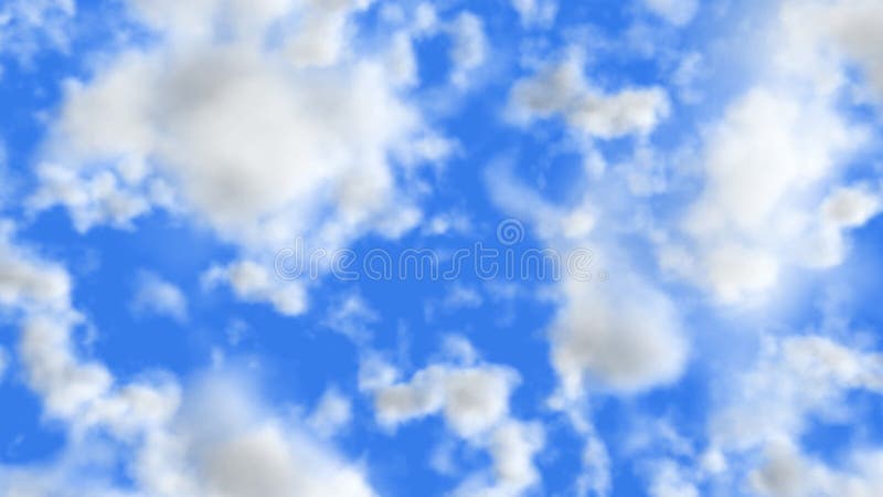 Realistic Cloudy Sky Animation with Alpha Channel Background. Animated ...