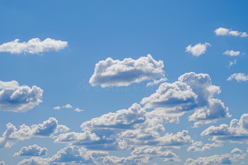 Blue Sky with White Clouds. Environment. a Cloudy Landscape Stock Image ...
