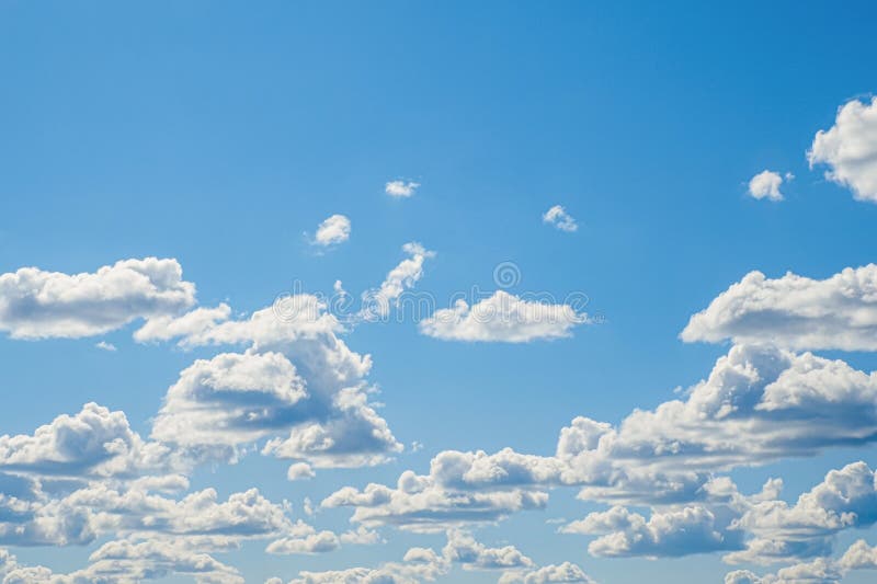 Blue Sky with White Clouds. Environment. a Cloudy Landscape Stock Image ...
