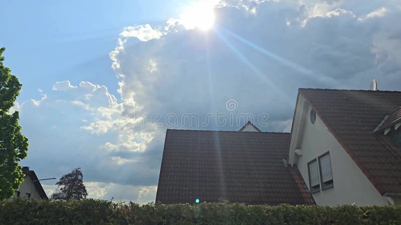 Blue Sky and White Clouds Nature Background. Beautiful Cloud in the ...