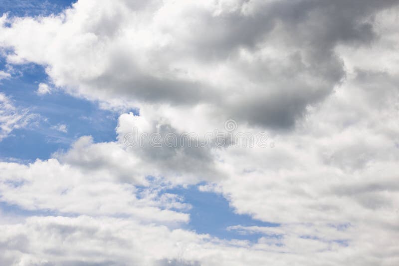 Bright Blue Sky with Heavy Cloud Structure Stock Image - Image of ...