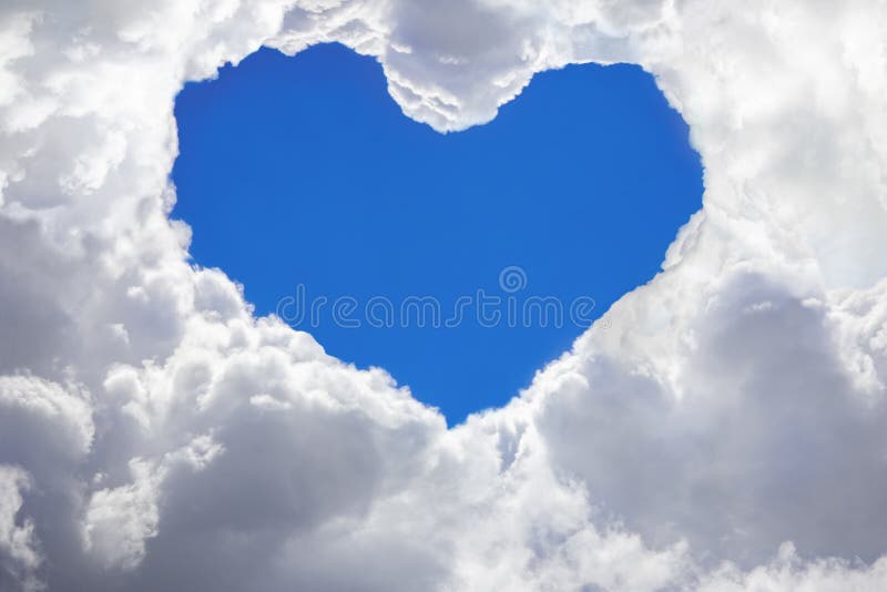 A Blue Sky White Clouds on Nature Summer Weather Background Stock ...