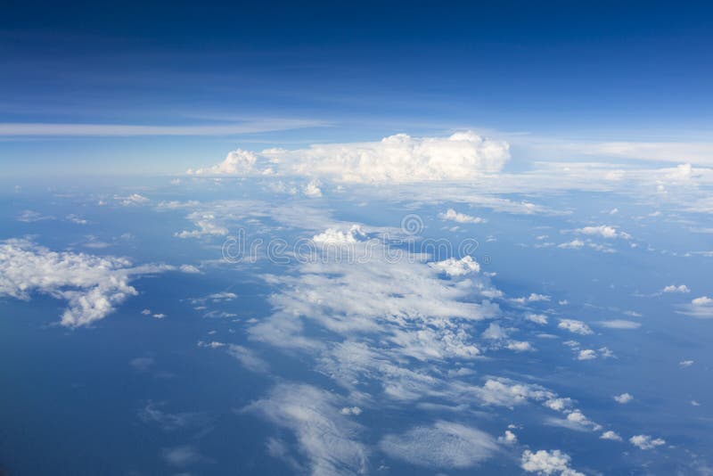Blue Sky with White Clouds Over the Amazonas, Colombia Stock Image ...