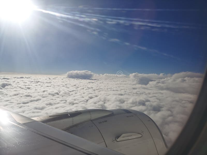The blue sky, white clouds stock photo. Image of pleasant - 216471186