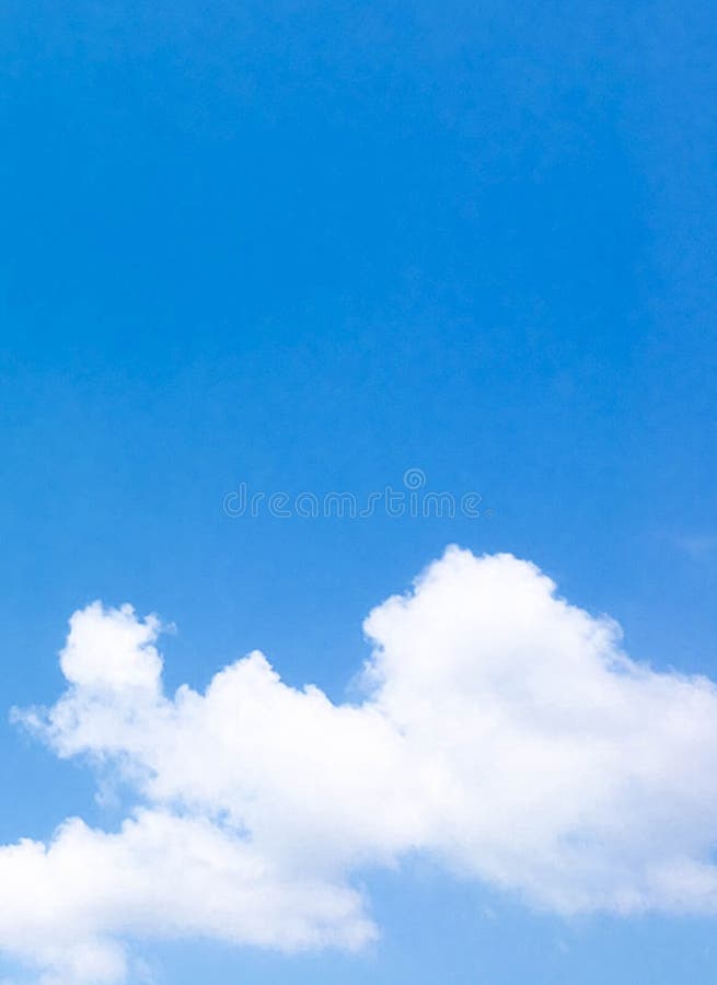 Blue Sky with White Clouds.soft Bright Clouds in Blue Sky with Sun ...