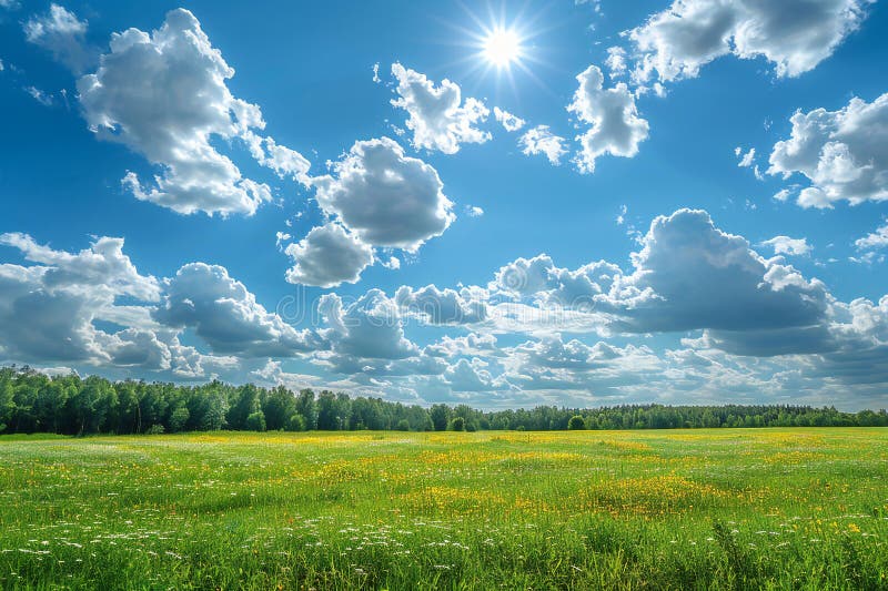 Blue Sky with White Clouds, Summer Background, High Resolution ...