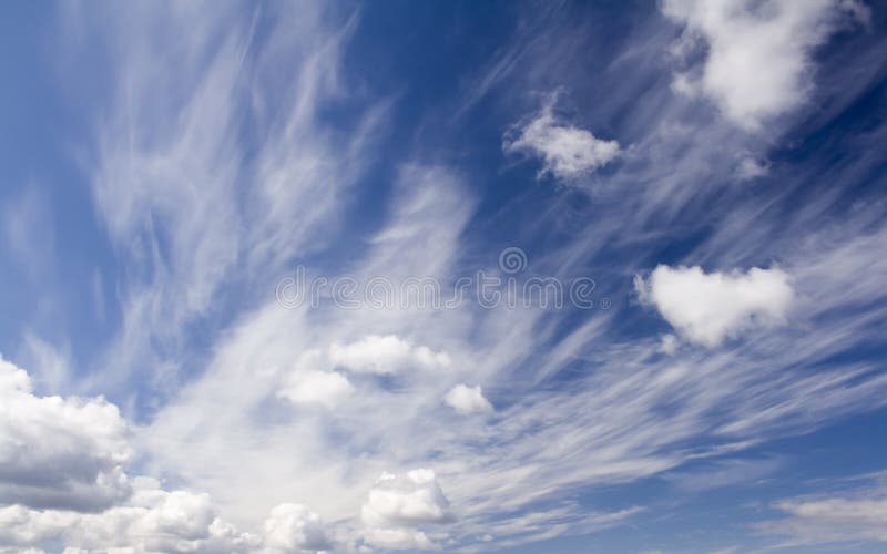 Blue Sky and White Clouds. Wind Stock Image - Image of beautiful ...