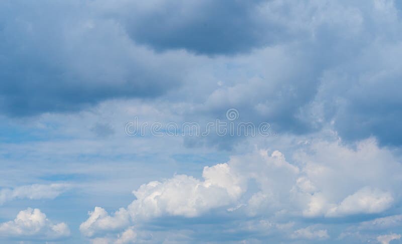 Blue Sky with White Clouds, Sunny Cloudy Sky Texture Background, Fluffy ...
