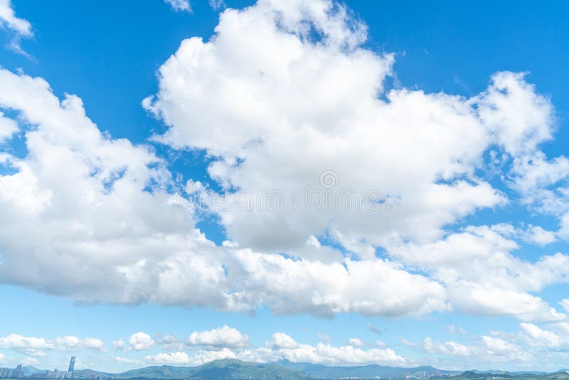 Blue Sky and White Clouds on a Sunny Day Stock Photo - Image of white ... Blue Sky and White Clouds on a Sunny Day Stock Photo - Image of white ...