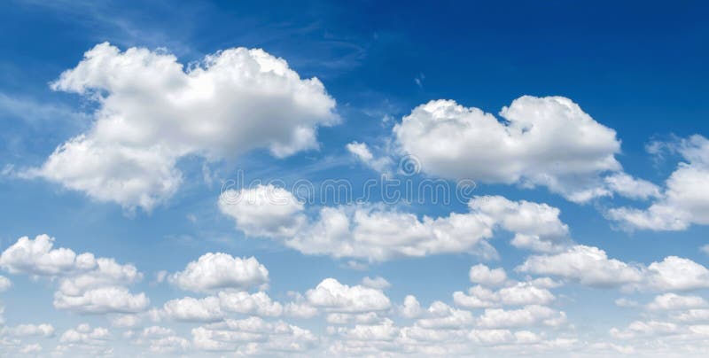 White Cloudy Forming on Blue Sky in Sunny Day Stock Image - Image of ...