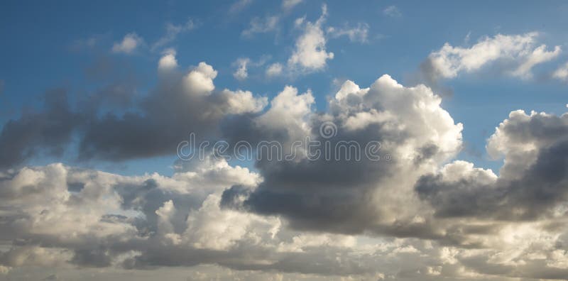 Cloudscape in the Dusky Sky. Stock Photo - Image of environment ...
