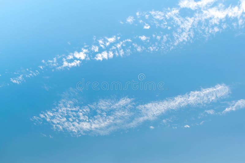 Blue Sky with White Small Clouds Stock Photo - Image of light, fluffy ...