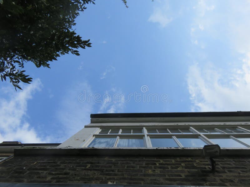 Blue sky and windows stock image. Image of tree, light - 177108061