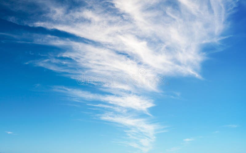 Blue sky with windy clouds stock image. Image of landscape - 39529577