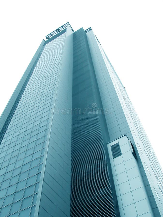 Blue skyscraper stock illustration. Illustration of tall - 198972