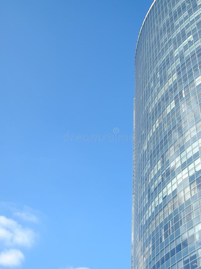 Blue skyscraper stock image. Image of city, exterior - 37740757