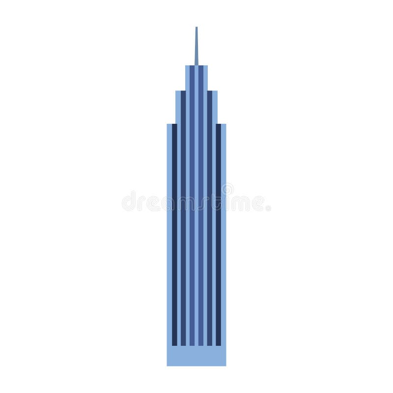 Blue skyscraper cartoon stock vector. Illustration of futuristic - 93592930