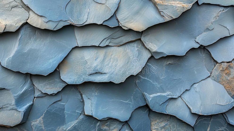 Blue Slate Rock Formation Texture Background Stock Illustration ...