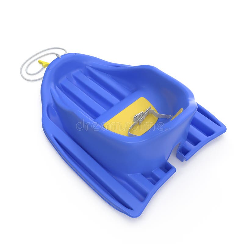 Blue Sled with Gifts, Christmas Symbol, Vector Icon, Eps. Stock Vector ...