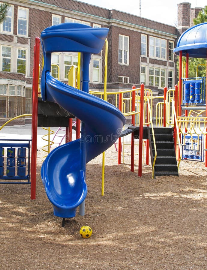 Blue Slide stock photo. Image of colors, colours, student - 13935092
